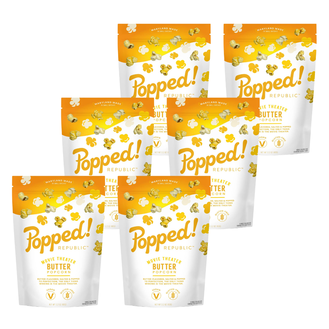 Popped! Republic Movie Theater Butter Flavored, Vegan, Gluten Free